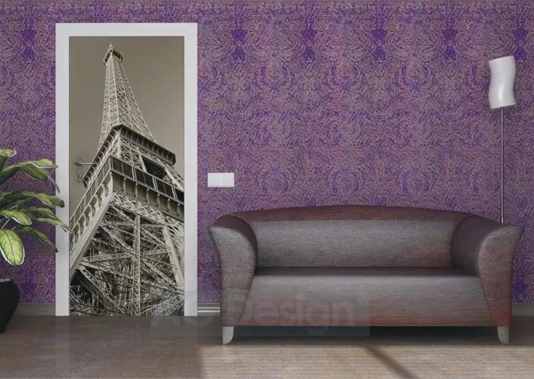 AG Design Eiffelova věž Fototapeta na dveře FTN v 2845, rozměr 90x202cm
