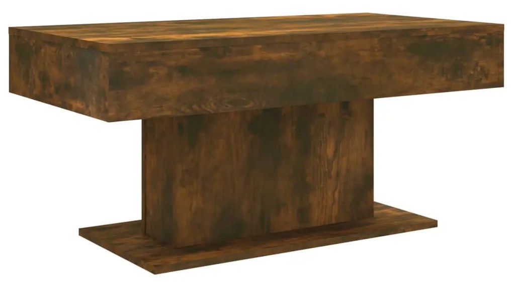 Konferenční stolek kouřový dub 96 x 50 x 45 cm kompozitní dřevo - Default Title