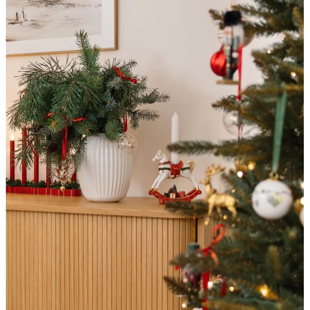 Skleněná ručně foukaná vánoční koule ø 6,5 cm Ann-Sofi Romme Annual Christmas Bauble – Holmegaard