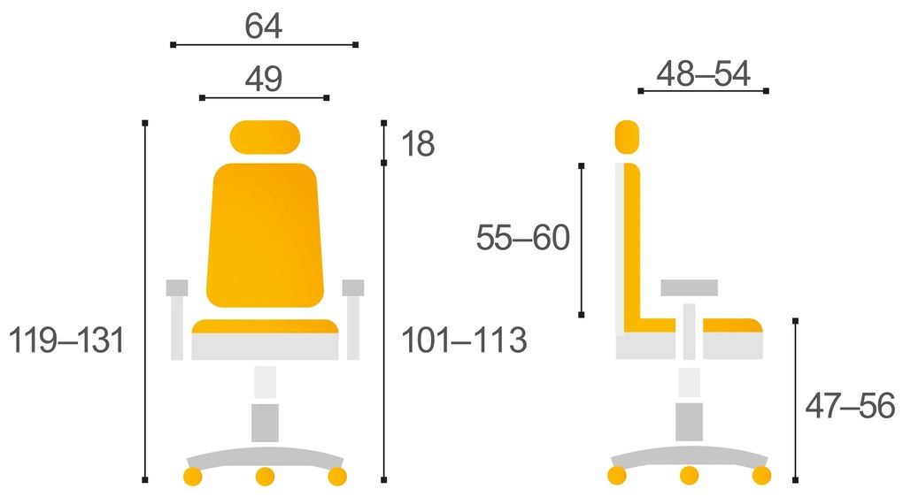 Office Pro Kancelářská židle Selene Barva potahu: F85 antracit