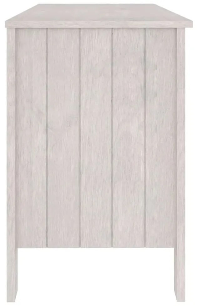 Petromila Psací stůl HAMAR bílý 113 x 50 x 75 cm masivní borovice