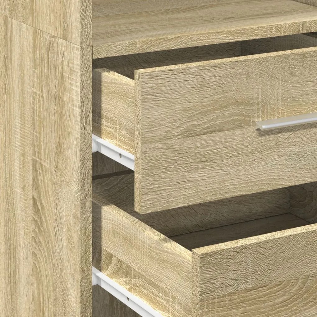 Skříň highboard dub sonoma 40 x 42,5 x 185 cm kompozitní dřevo 3281443