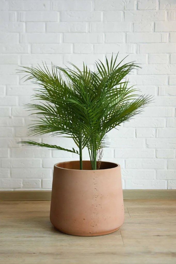 Květináč TROPICO, sklolaminát, výška 29 cm, oranžová