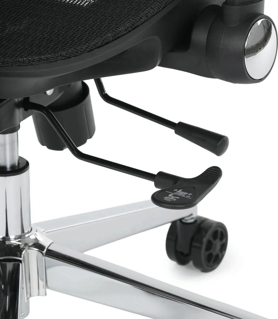Ergonomická kancelářská židle FORCE - černá síťovina