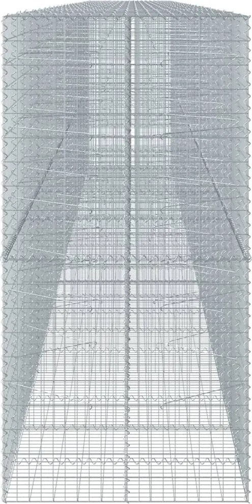 Gabionový koš s víkem 1 150 x 100 x 200 cm pozinkované železo 3295246