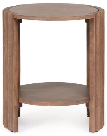 BIZZOTTO Noční stolek ORISSA hnědý ø43 cm 0747229
