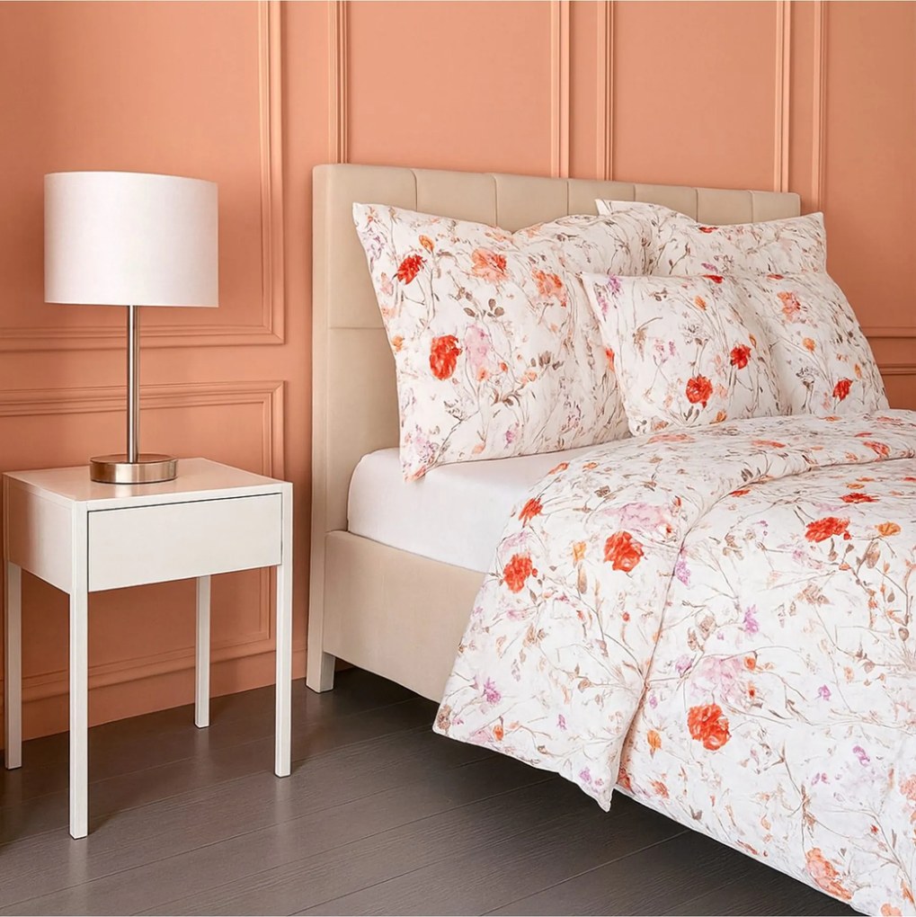 Saténové povlečení LUXURY COLLECTION Luční tanec - 1x 240/220, 2x 70/90cm