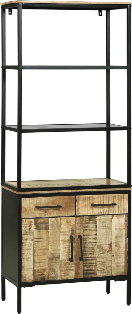 Vysoký bufet Hnědá 70 x 35 x 180 cm Masivní mangové dřevo 3310125