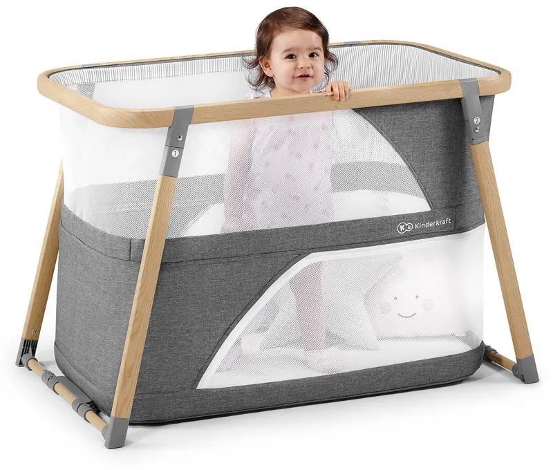 Kinderkraft Multifunkční postýlka 4v1 Sofi Gray