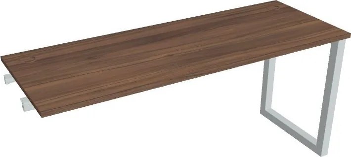 Hobis Kancelářský pracovní stůl k řetězení Hobis UEO 1600R, bílá RAL 9016, deskabuk