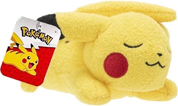 Jazwares plyšák Sleeping Pokémon - Pikachu 13 cm Žlutá