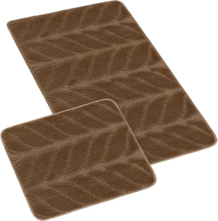 Bellatex SADA BANY 60x100 + 60x50 cm - bez výkroje Hnědá 60x100 cm 60x50 cm (SADA)