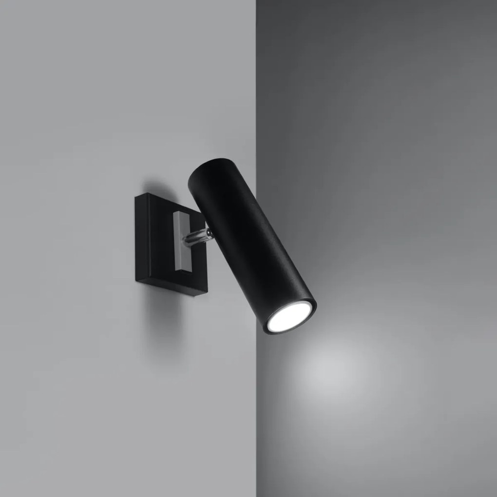 Sollux Lighting Nástěnné svítidlo DIREZIONE Černá