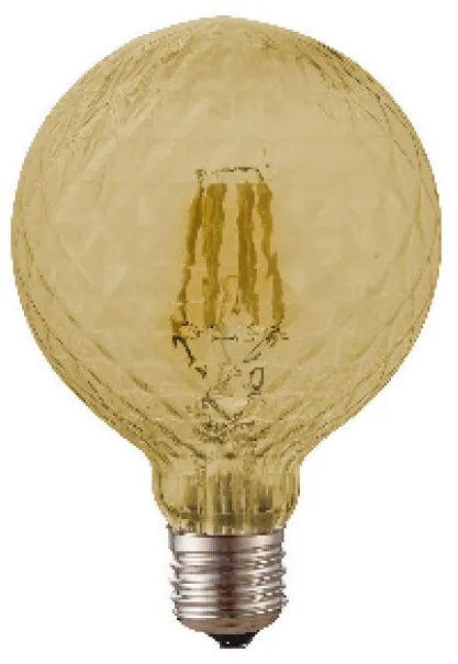 ACA DECOR LED žárovka Filament Poc O125 E27 6W, Jantar