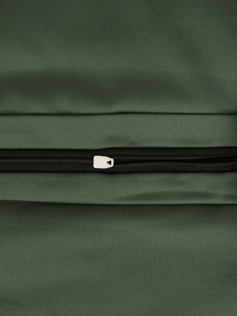 MK Lůžkoviny Francouzské saténové povlečení - Diana olivové 220 × 200 cm, 2ks 70 x 90 cm