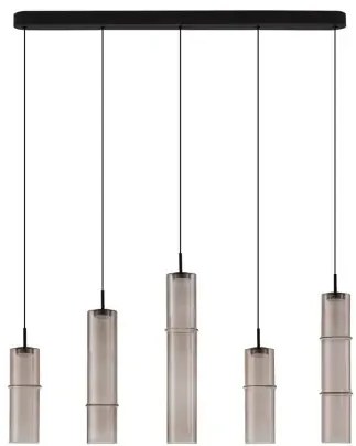 Designový lustr Sano 5 line Smoky
