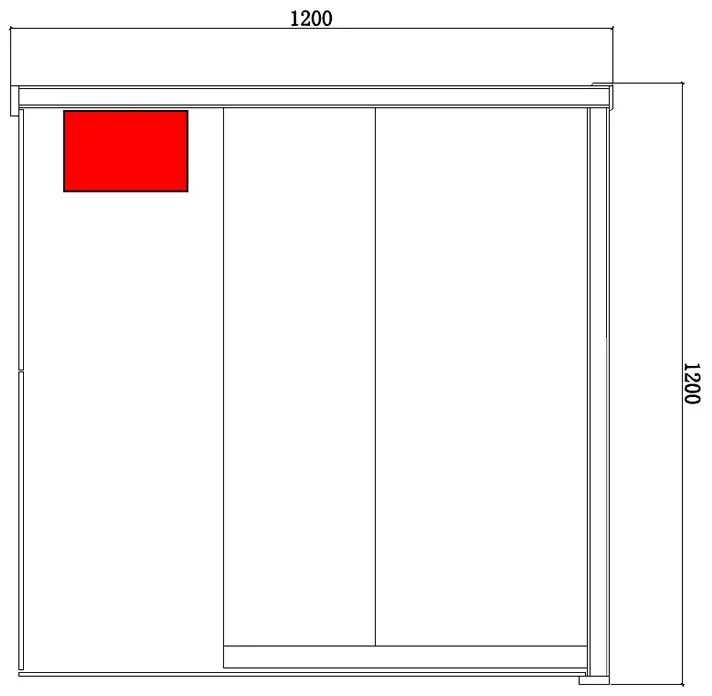 BPS-koupelny Finská sauna Relax  120x120, 2 osoby