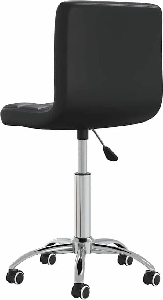 Otočná jídelní židle černá umělá kůže 3087562