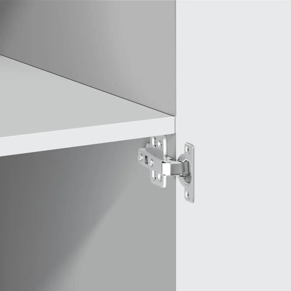 Skříň highboard bílá 70 x 42,5 x 185 cm kompozitní dřevo 3281420