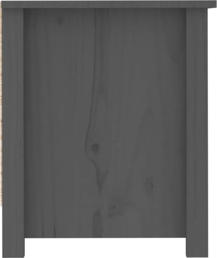 vidaXL Botník 110 x 38 x 45,5 cm masivní borovice [814594] Barva: Bílá