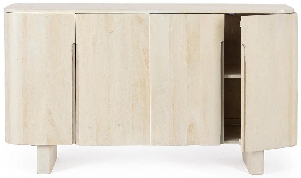 BIZZOTTO Dřevěný TV stolek SERAPIS 140x58 cm světlý 0747186