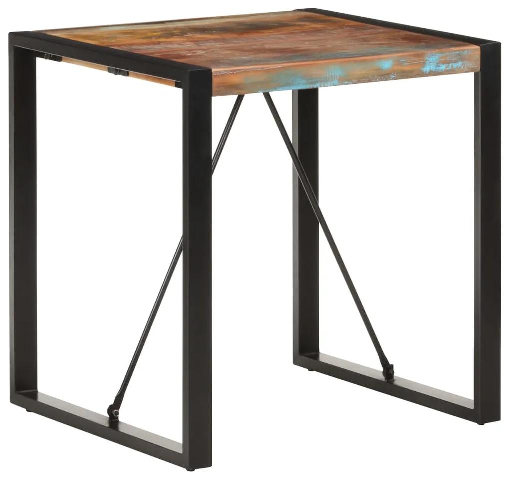 321597 vidaXL Jídelní stůl 70 x 70 x 75 cm masivní recyklované dřevo