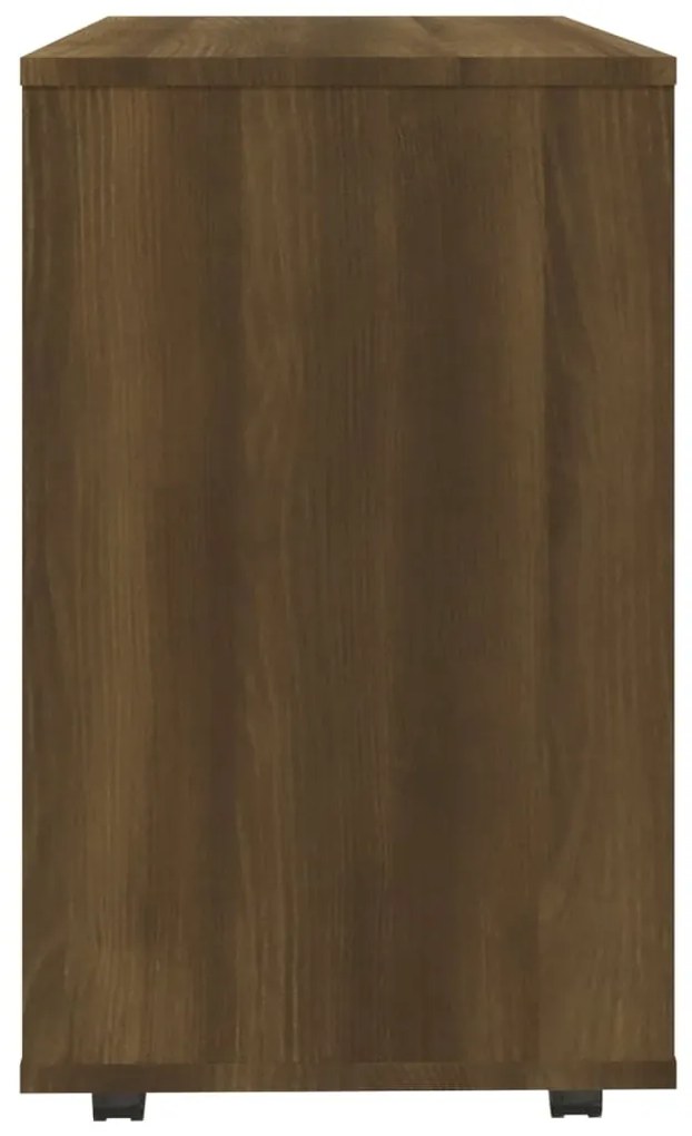 Odkládací stolek hnědý dub 70 x 35 x 55 cm kompozitní dřevo - Default Title