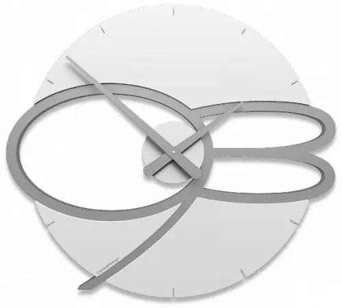 Designové hodiny 10-122 CalleaDesign Max 50 x 45cm (více barevných verzí) Barva bílá-1 - RAL9003 Dýha černý ořech - 85
