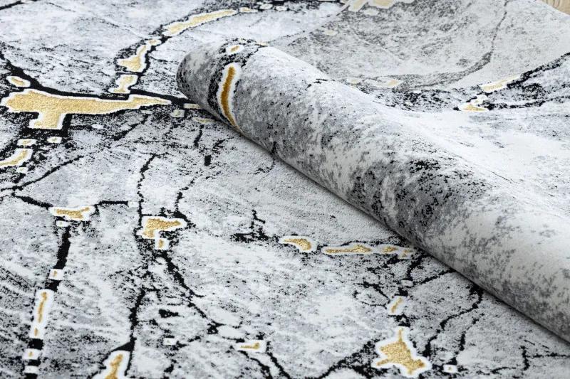 Dywany Łuszczów Kusový koberec Gloss 528A 58 3D mramor ivory/black Rozměry koberců: 160x220