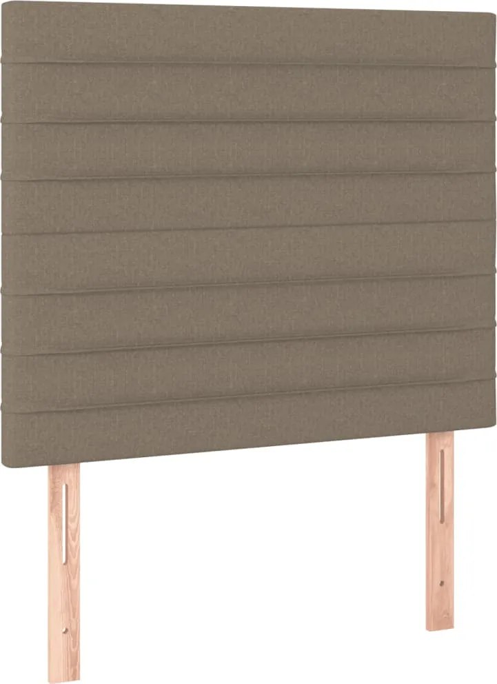 Box spring postel s matrací taupe 90x190 cm textil 3136641