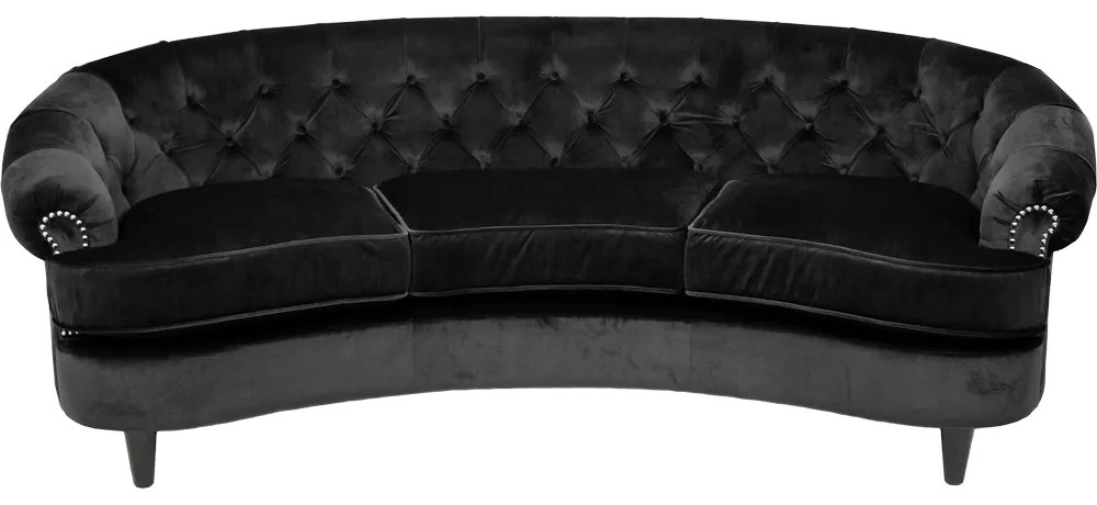 ARTELORE Sofa SERENE BLACK 214 x 107 x 75 cm