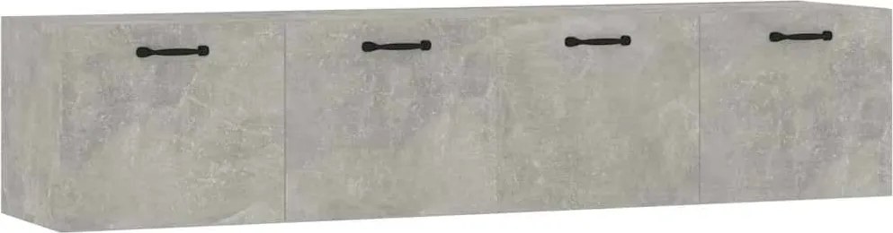 Nástěnné skříňky 2 ks betonově šedé 60x36,5x35 cm kompozit 3115639