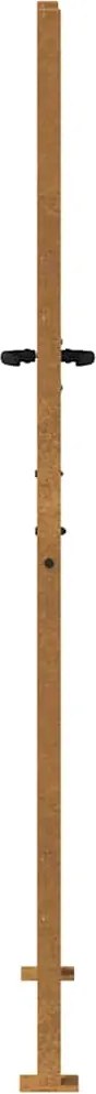 Zahradní branka 100 x 175 cm z corten oceli, design s trávou 153230
