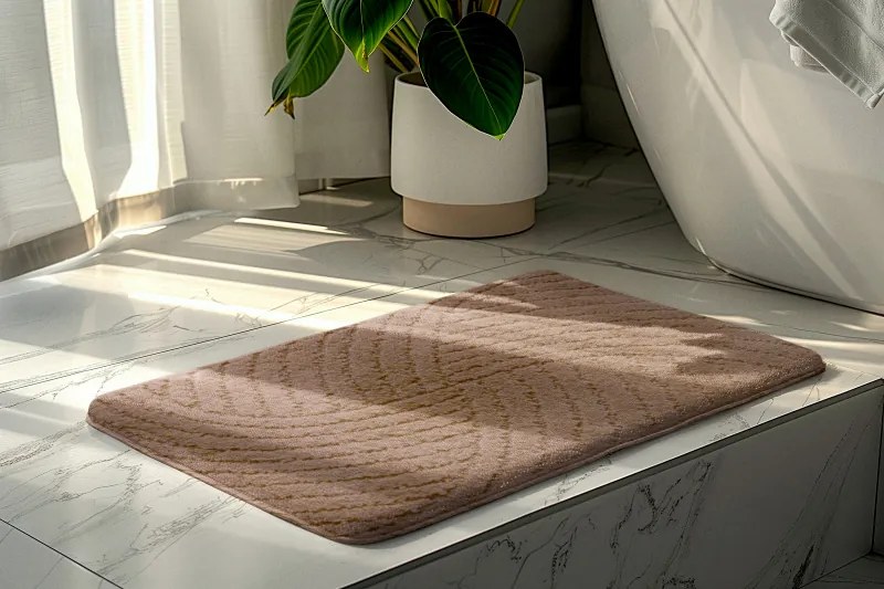 Ervi koupelnová předložka hnědá Comfort, 1 set