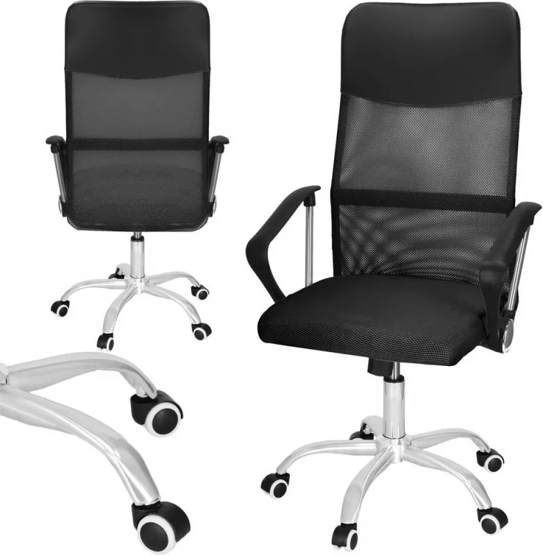 Kancelářská židle ergonomická SPRINGOS HF0033 černá