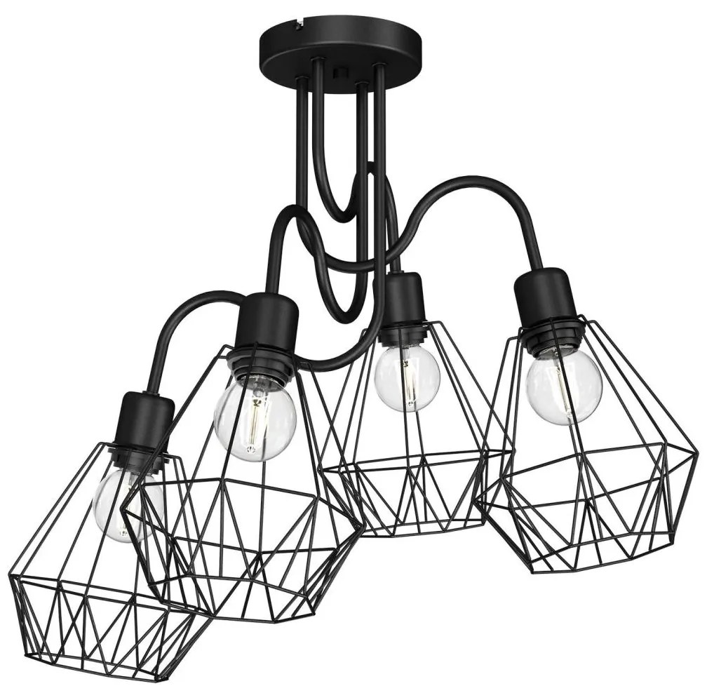 Luminex Přisazený lustr BERGEN 4xE27/60W/230V LU0310