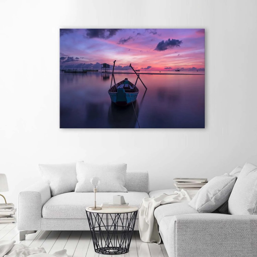 Gario Obraz na plátně Loď na jezeře Rozměry: 60 x 40 cm