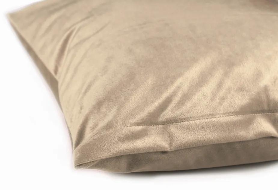 Biante Sametový povlak na polštář Velvet Premium SVP-006 Pískově béžový 70 x 90 cm