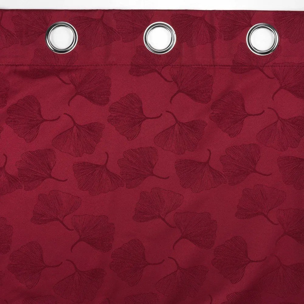 Vínový zatemňovací závěs z žakáru 140x260 cm Lunella – douceur d'intérieur