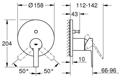 GROHE 24064001 - Baterie LINEARE lesklý chrom