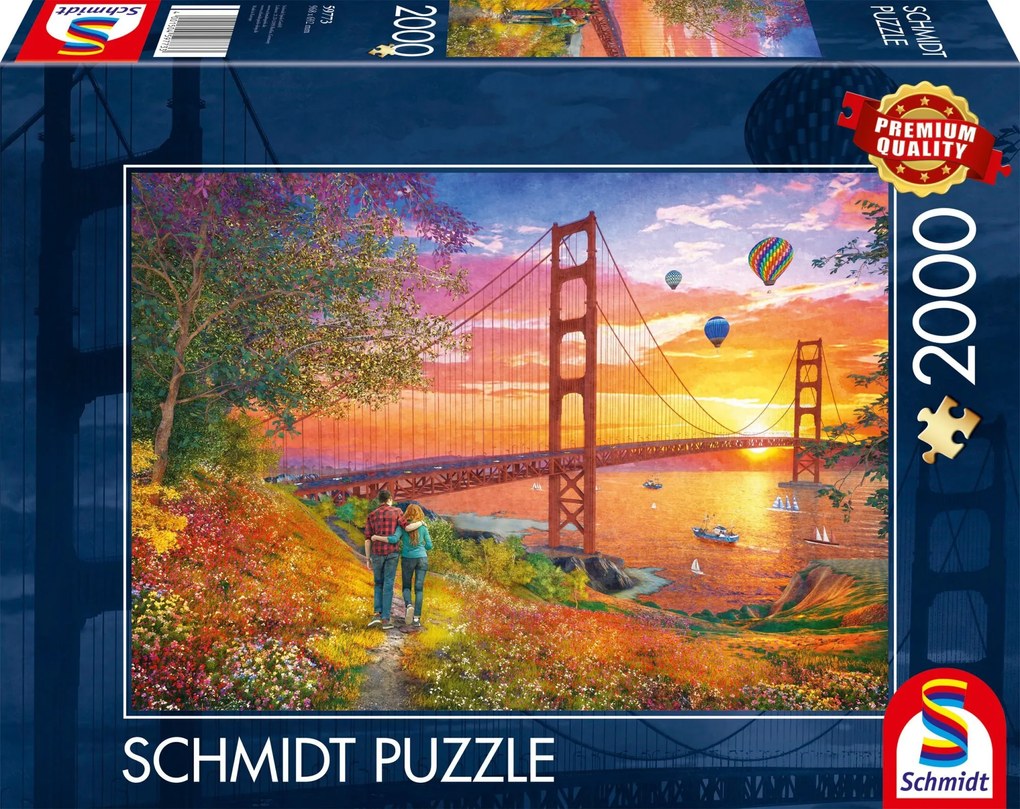 Schmidt procházka k mostu golden gate 2000 dílků