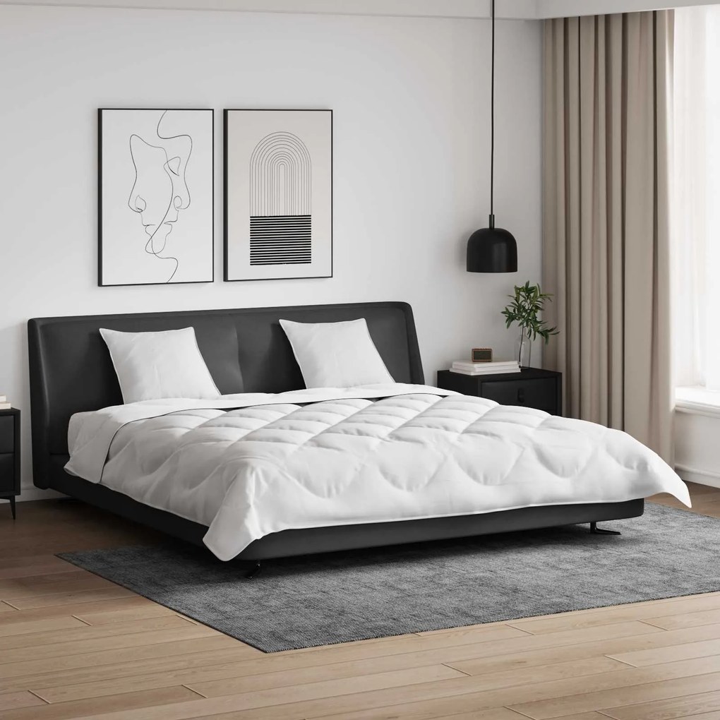 Duvet s polštáři s polštářem 3 ks Bílá Mikrovlákno 3378050