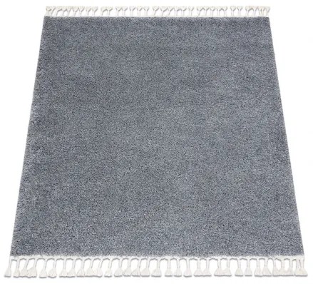 Dywany Luszczow Kusový koberec BERBER čtvercový 9000 šedý Rozměr koberce: 120 x 120 cm