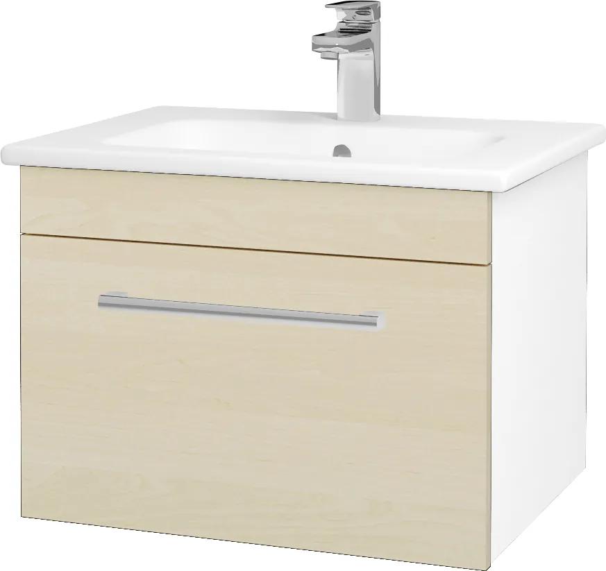 Dřevojas Koupelnová skříň ASTON SZZ 60 Varianta: N01 Bílá lesk / Úchytka T02 / N08 Cosmo