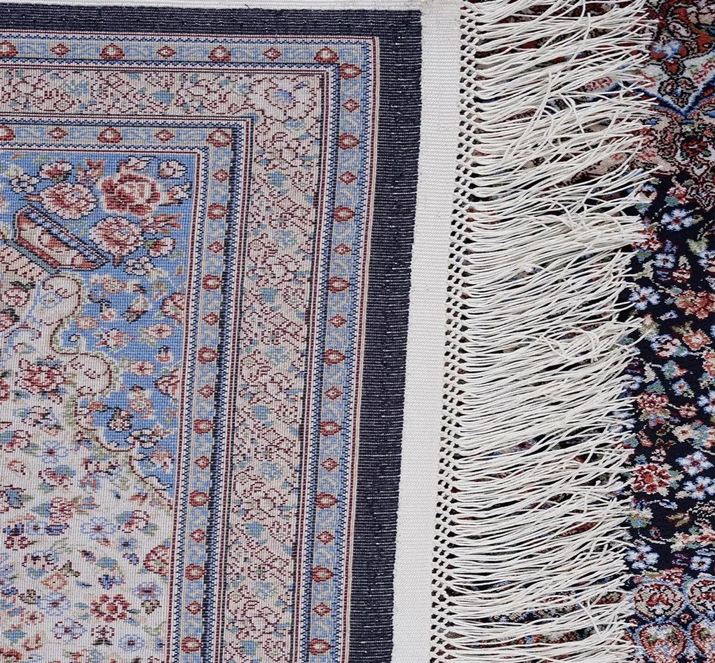 BE Koberec Anatolia Silk 32510 BLUE - modrý obdélníkový Rozměr: 160x230 cm