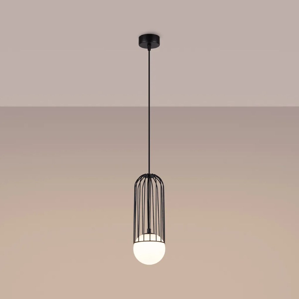 Sollux Lighting Závěsné svítidlo BRINA 1 černé