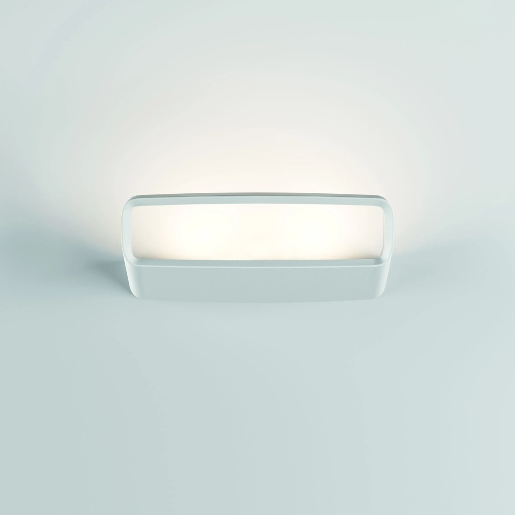Lodes 17550 1027 Aile, bílé nástěnné svítidlo pro nepřímé světlo, 2x9W LED 2700K stmívatelné, délka 19,2cm