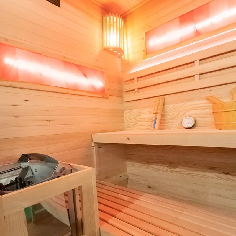 BPS-koupelny Finská sauna Relax HYD-4783 140x150, 3-4 osoby