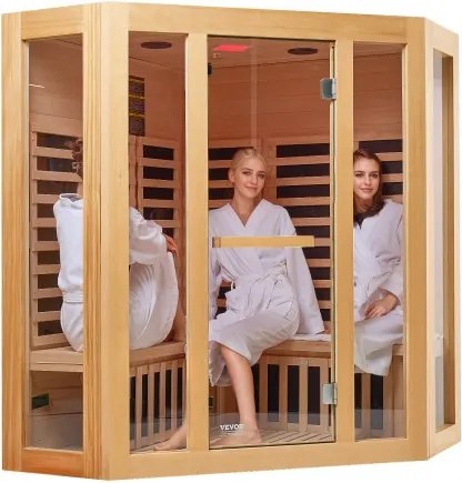 Far Infrared Wooden Sauna Room Domácnost Sauna Spa pro 3 až 4 osoby 2470 W
