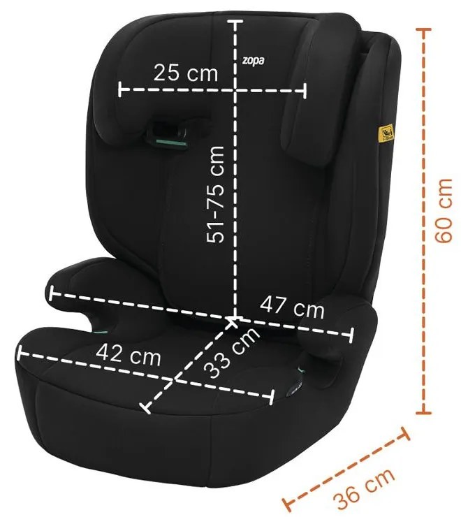 Zopa Autosedačka Beta i-Size Black
